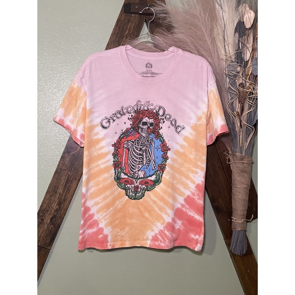 Grateful Dead | Tops | Grateful Dead Pink Orange Tie Die Shirt M | Poshmark